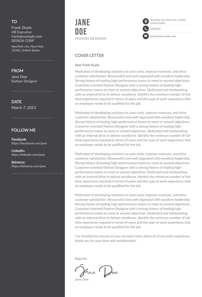 How to Write a Speculative Cover Letter to Establish Authority?